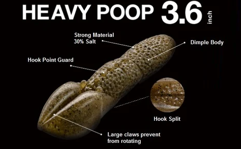 Fish Arrow 3.6" Heavy Poop Stick Bait 6pk – Carolina Fishing Tackle LLC